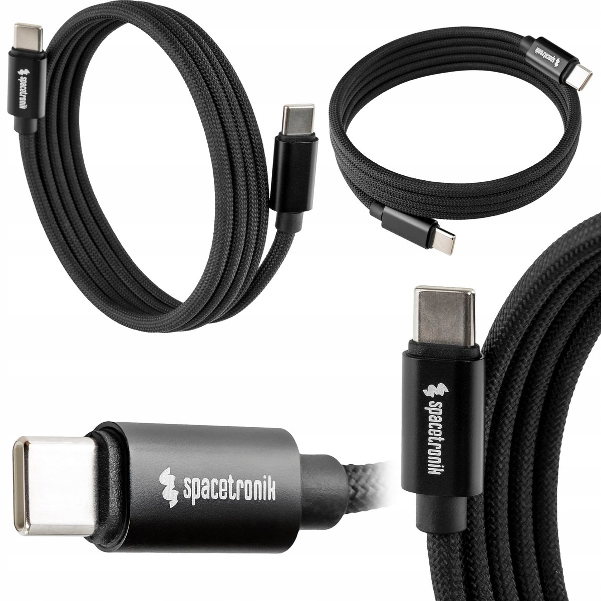 Kabel magnetyczny USB-C Spacetronik 1,8m 60W 480 Mbps 8K przewód czarny - Spacetronik | Sklep ...
