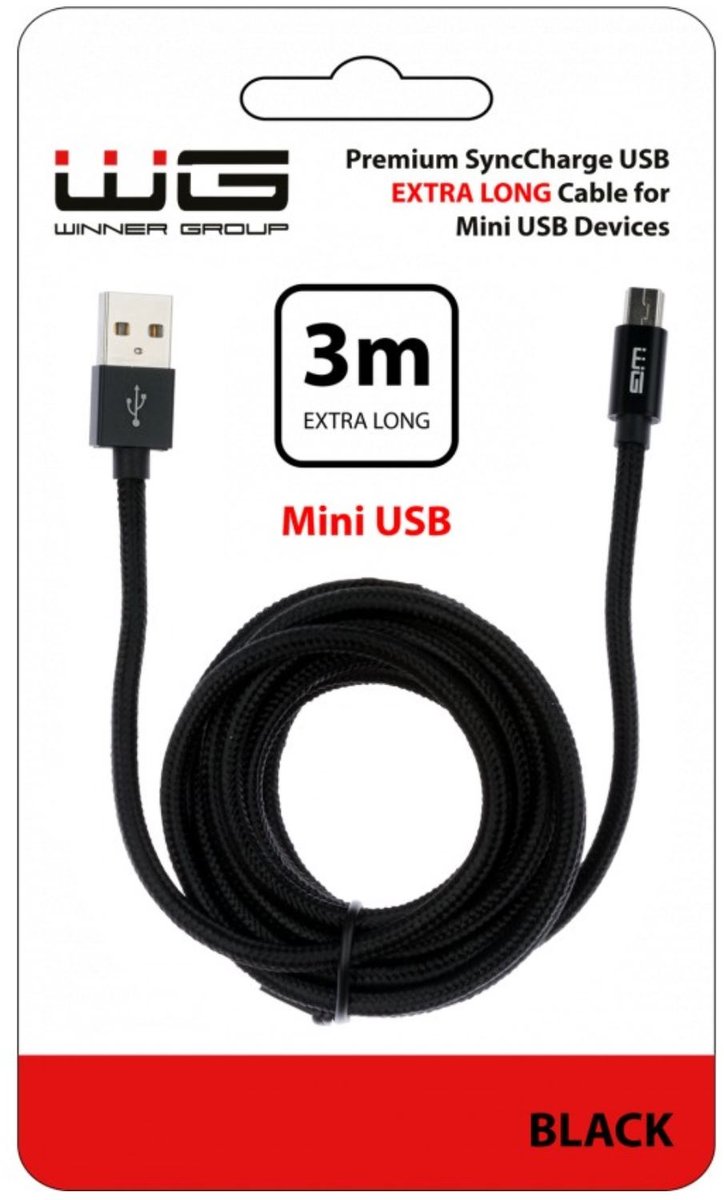 Kabel MiniUSB - USB WINNER GROUP, 3 m - Winner Group | Sklep EMPIK.COM