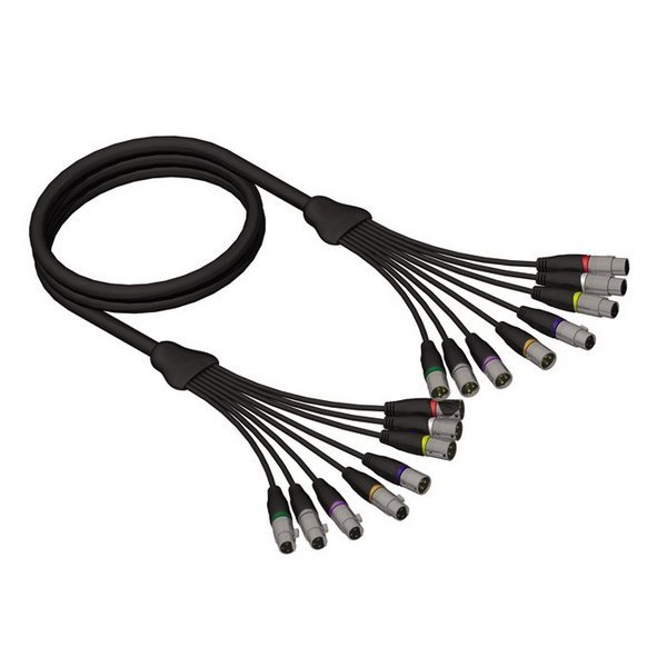 Kabel Multicore 8 x XLR M/F - 8 x XLR M/F ADAM HALL, 5 m - Adam Hall ...