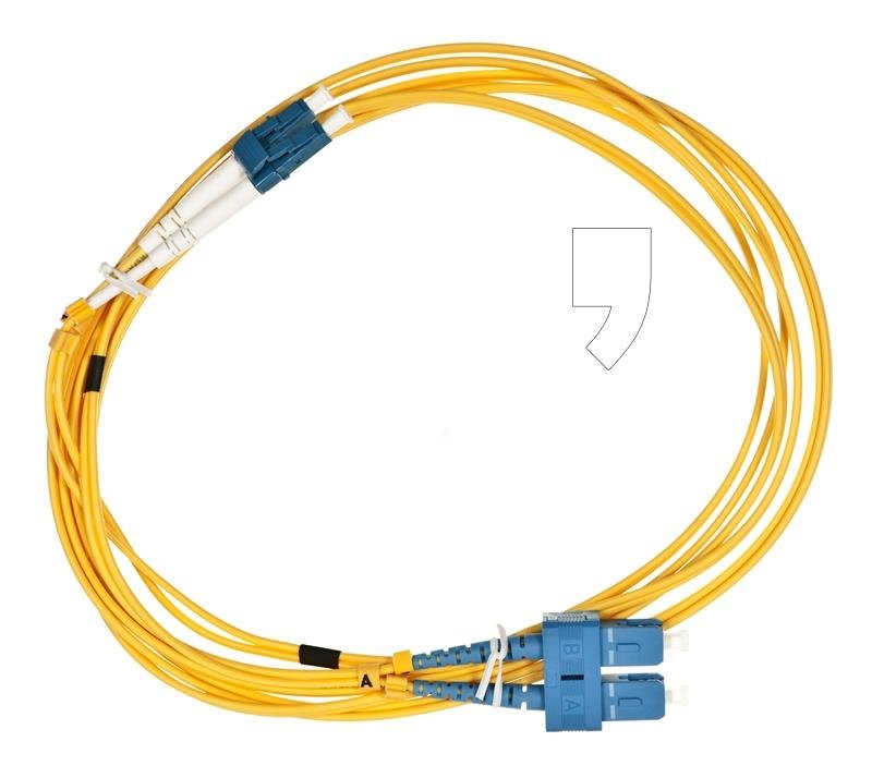 Kabel Patch cord SM Duplex LC - SC ALANTEC FOC-LCSC-9SMD-3, 9/125, 3 m ...