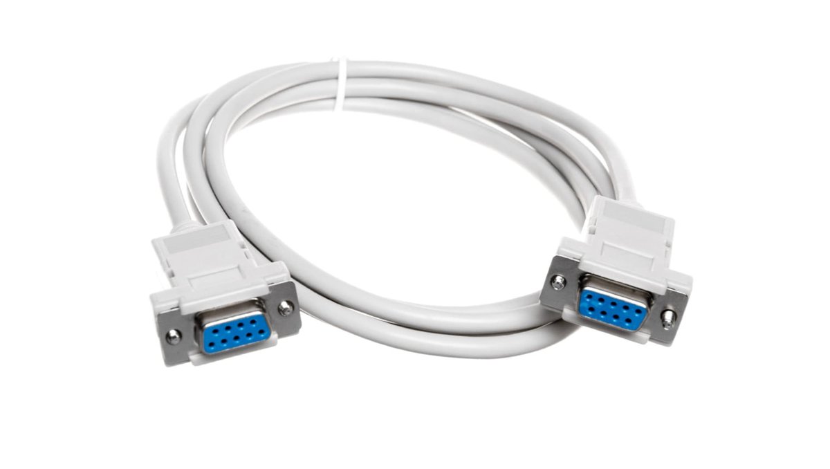 Kabel połączeniowy RS232 null-modem Typ DSUB9/DSUB9, Ż/Ż beżowy 1,8m AK-610100-018-E - Inna ...