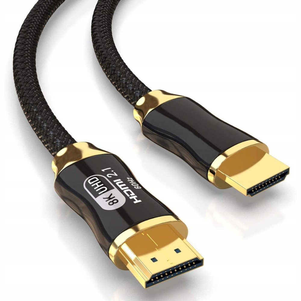 KABEL PRZEWÓD HDMI 2.1 ULTRA HDR 8K 60Hz 4K 120Hz 2m DO TELEWIZORA ...