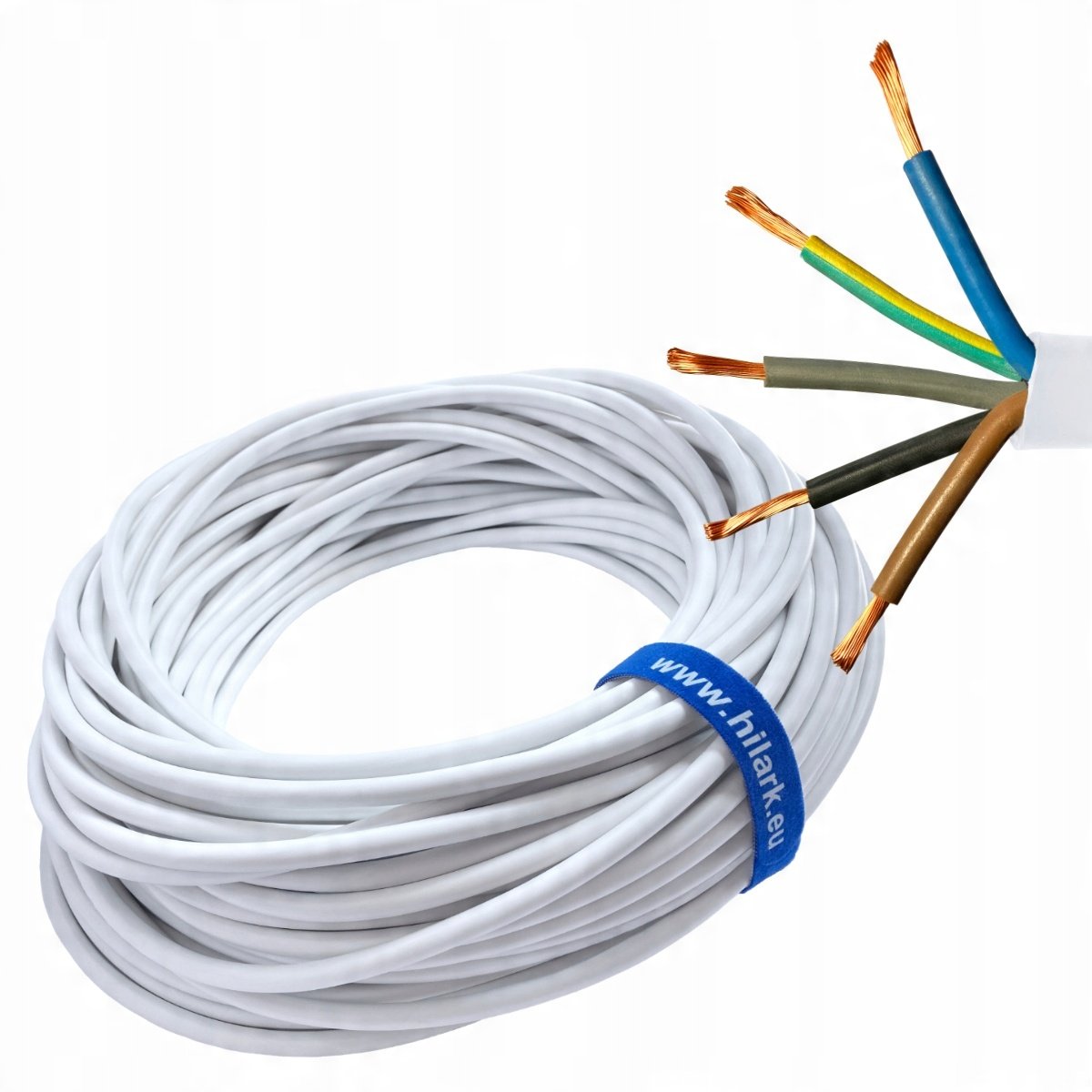 KABEL PRZEWÓD OWY H05VV-F 5x0,75mm2 GIĘTKI LINKA MIEDZIANA W PVC 10 ...