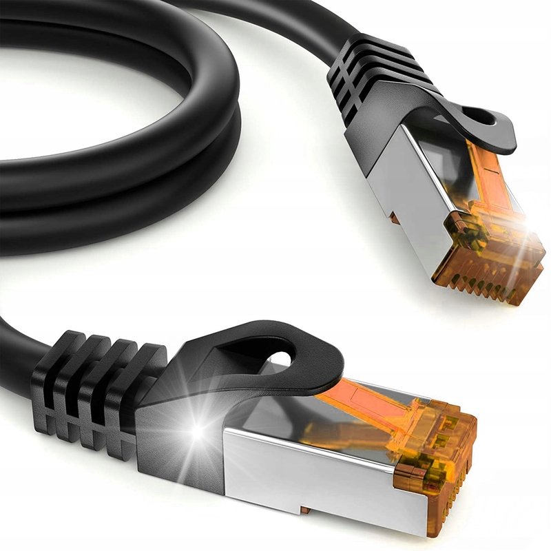 KABEL PRZEWÓD SIECIOWY LAN ETHERNET RJ45 SFTP Patch Cord CAT6a 5M LIBOX ...