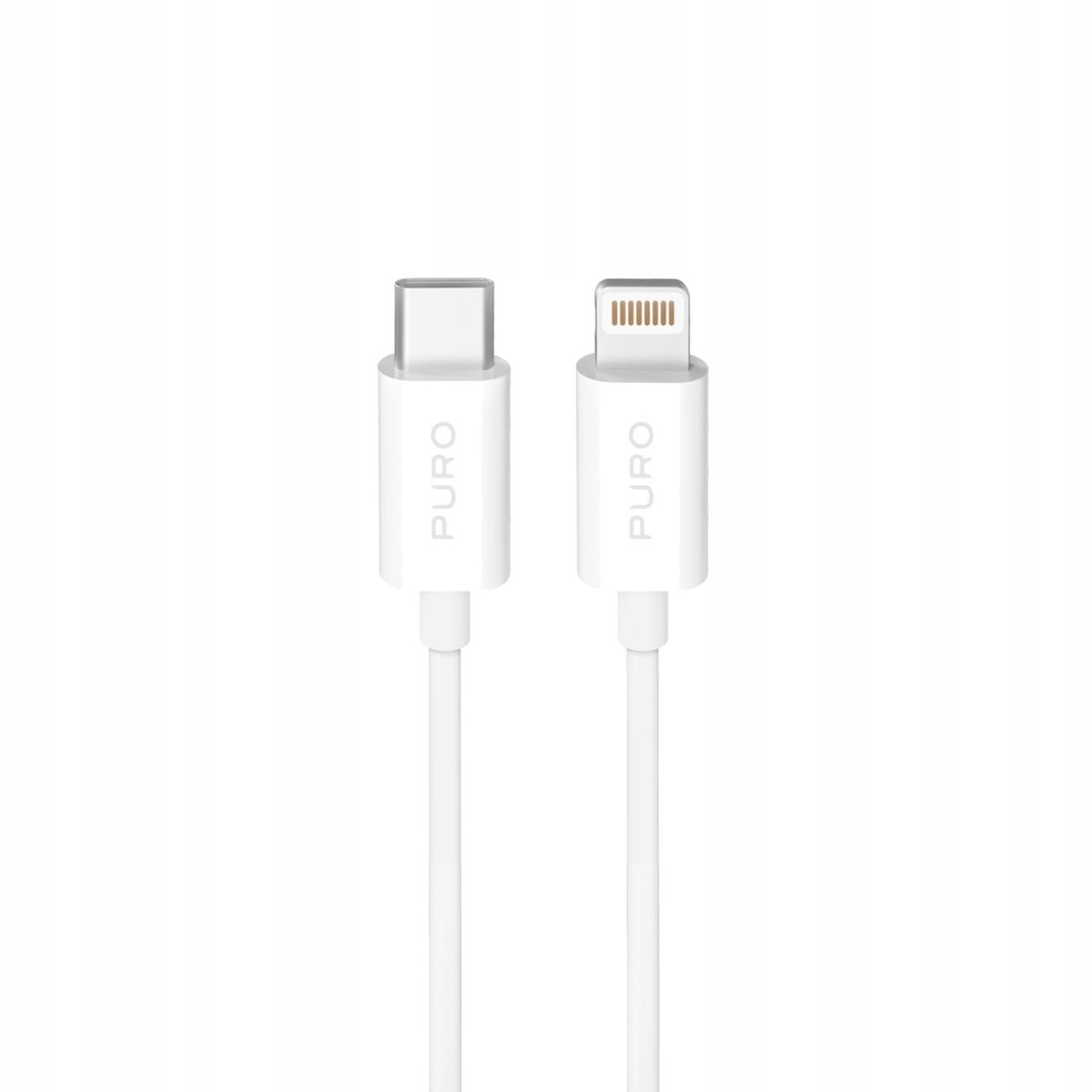 Kabel przewód USB-C - iPhone Lightning TPE 20W 3m - biały - Puro ...