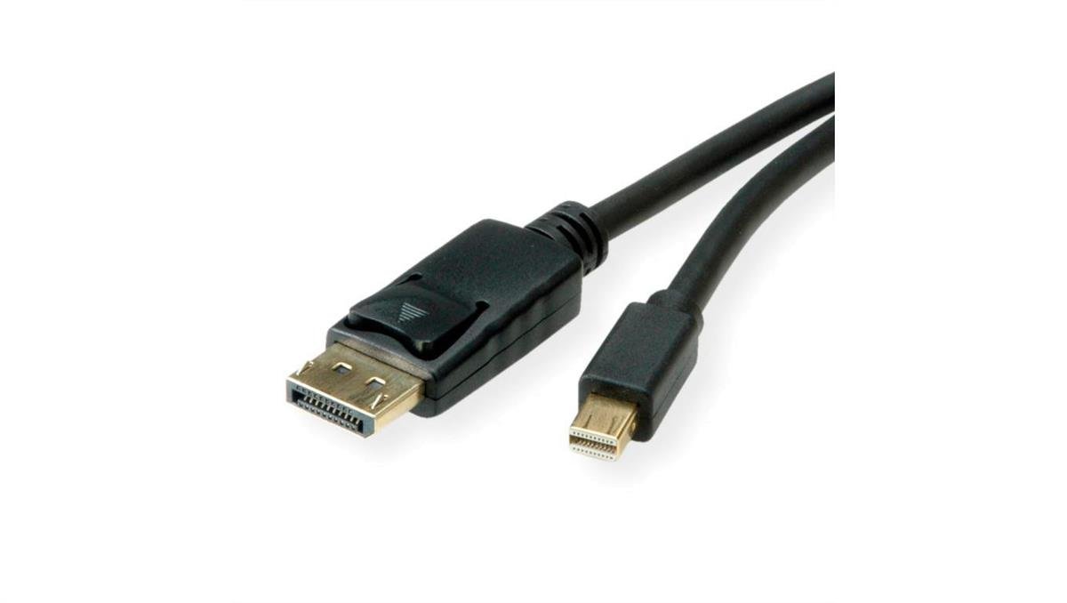 Kabel roline mini displayport, mdp-dp, v1.3/v1.4, m/m, zwart, 2 m ...