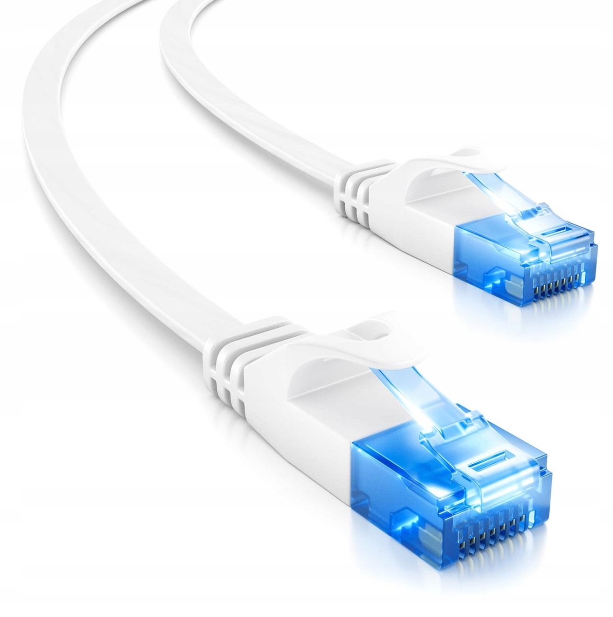 KABEL SIECIOWY 3M PŁASKI ETHERNET GIGABIT LAN RJ45 MOCNY BIAŁY - Inna ...