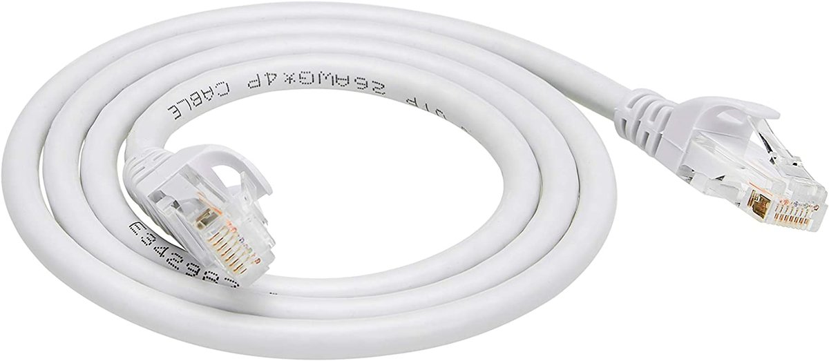 Kabel sieciowy Ethernet RJ 45 Cat-6 1,5 m Patch cord BIAŁY - Amazon ...