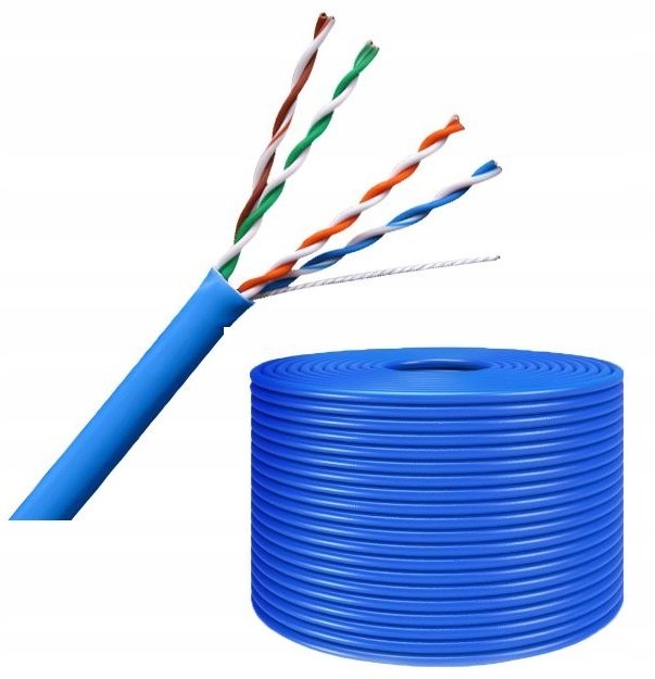Kabel Sieciowy Przewód Internetowy Utp Router 305m Skrętka Prędkość 1 ...