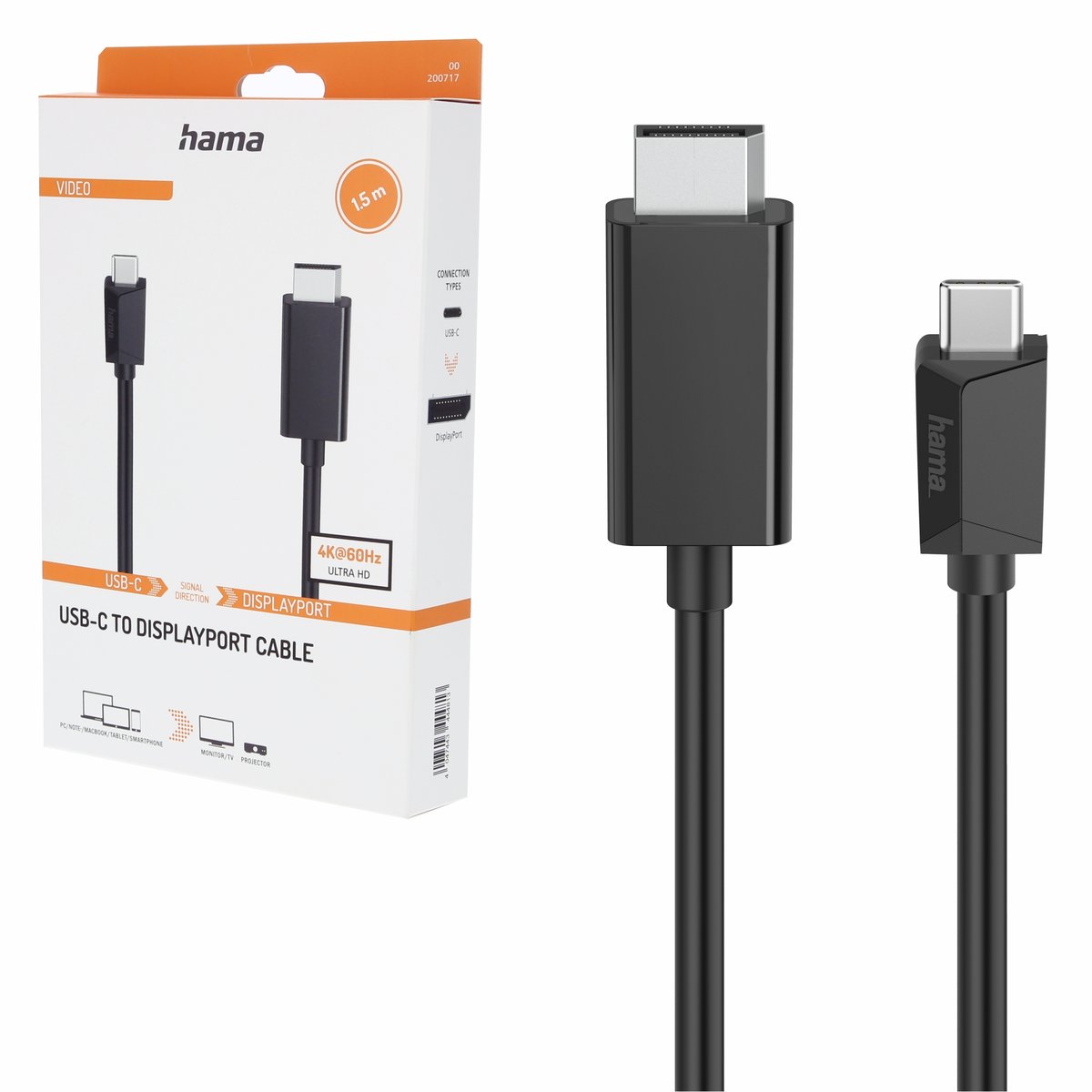 KABEL USB-C - DISPLAYPORT 4K 1,5M - Hama | Sklep EMPIK.COM