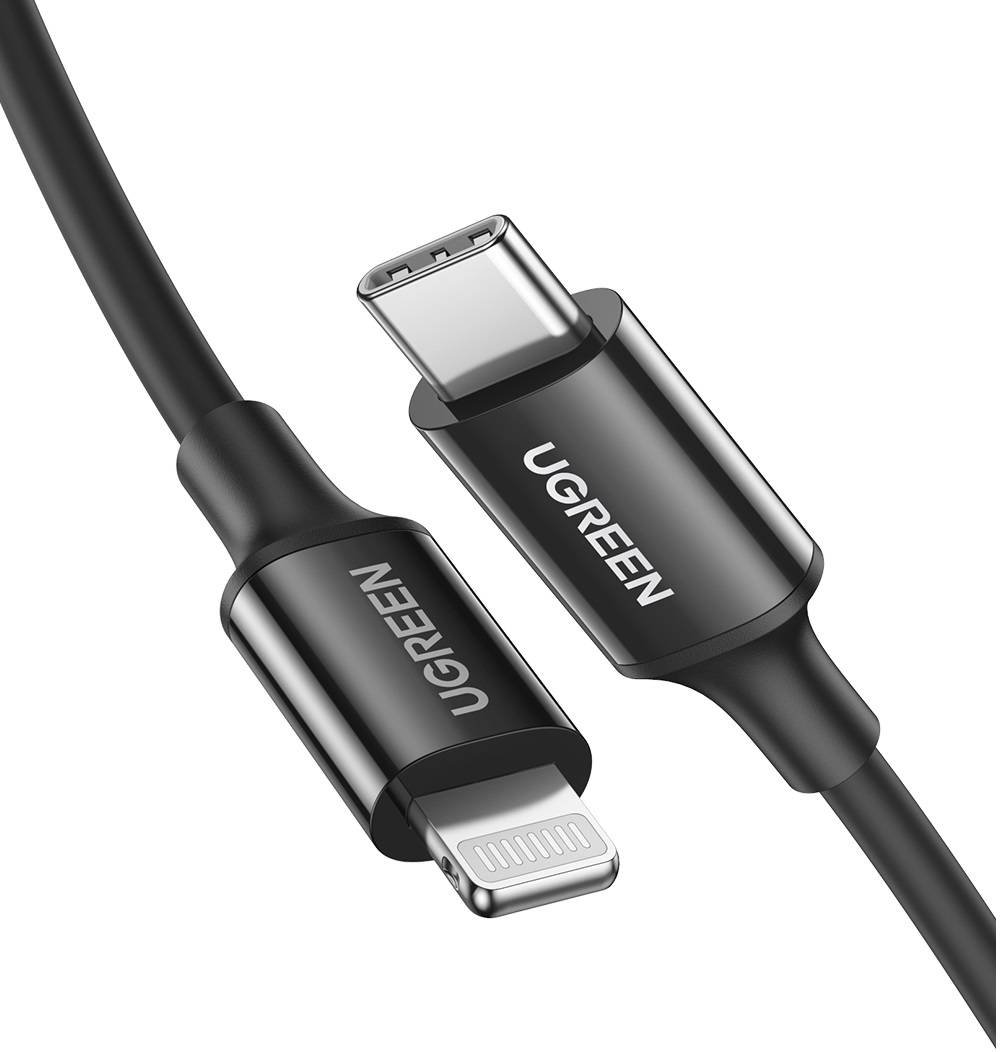 Kabel USB-C do Lightning UGREEN US171, 36W, 1m (czarny) - uGreen ...