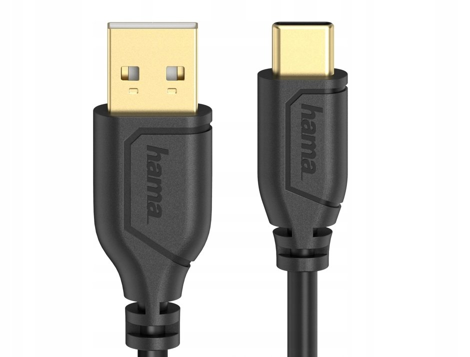 Kabel USB-C Hama Flexi-Slim 0,75 m czarny - Hama | Sklep EMPIK.COM