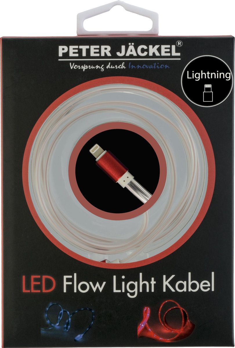 Kabel USB - Lightning PETER JACKEL LED Flow Light Kabel, 1 m - Peter ...