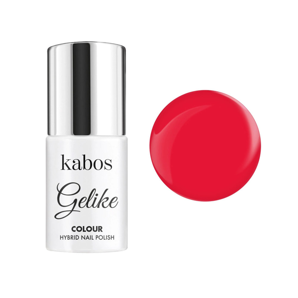 Kabos, Lakier hybrydowy, Gelike colour Lava Red, 5 ml | Sklep EMPIK.COM