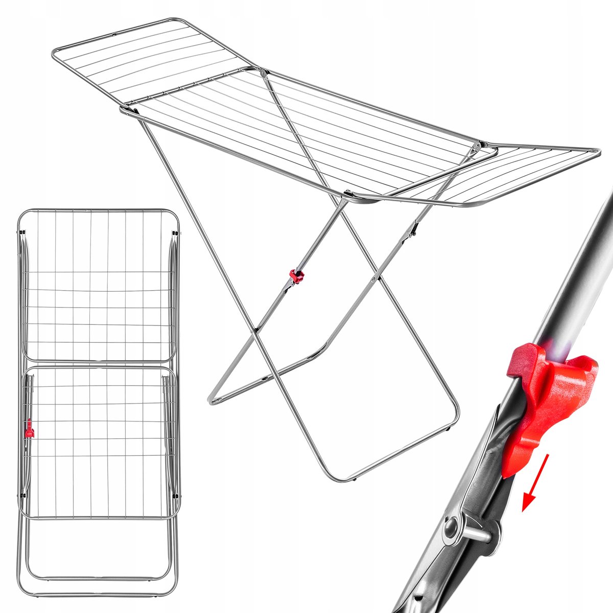 KADAX Suszarka Na Pranie Stojąca Balkon Duża 18M - KADAX | Sklep EMPIK.COM