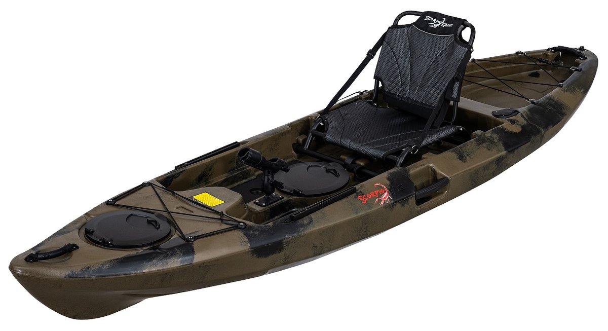 Kajak jednoosobowy wędkarski Lagoon 10 Scorpio kayak wygodny - Scorpio ...