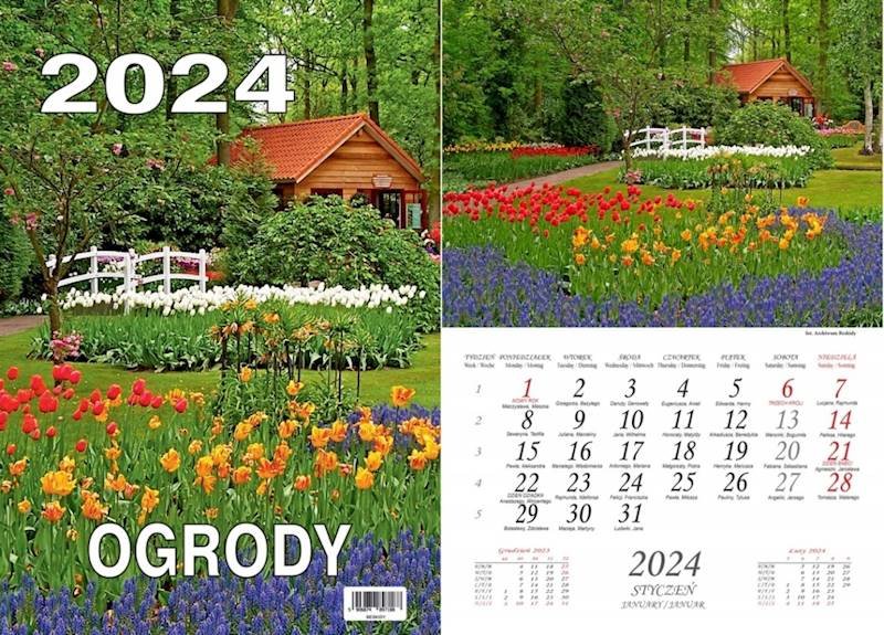 Kalendarz 13K W1-W10 Ogrody - Inna marka | Sklep EMPIK.COM