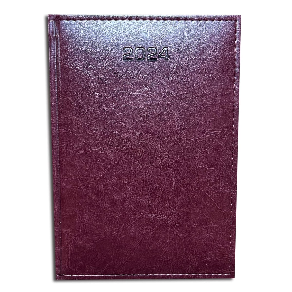 Kalendarz 2024 A5 Dzienny Sobota Niedziela Osobno Ciemny Bordowy - EV-Corp | Sklep EMPIK.COM