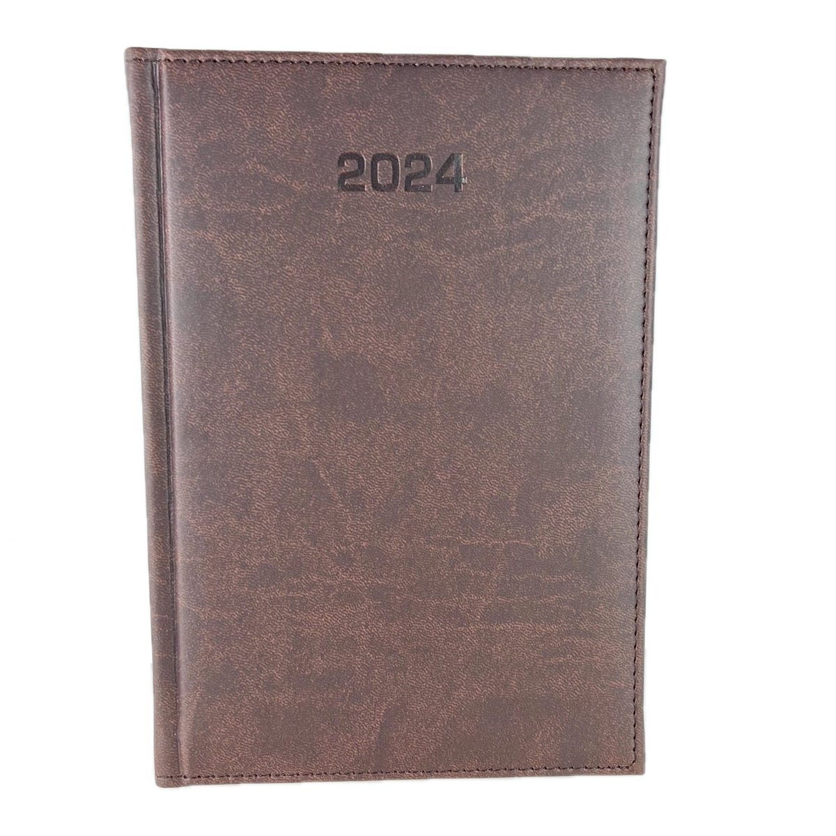 Kalendarz 2024 A5 dzienny sobota niedziela razem CZEKOLADOWO BRĄZOWY - Dazar | Sklep EMPIK.COM