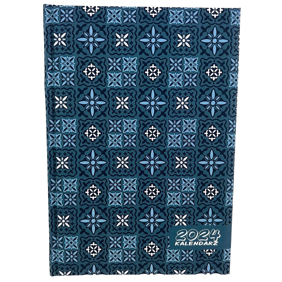 Kalendarz 2024 książkowy A5 dzienny sobota i niedziela razem okładka soft touch papier chamois ...