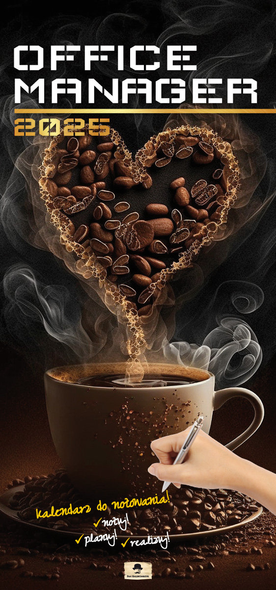 Kalendarz 2025 Paskowy Szeroki Office Manager Kps-V.2 - Pan Kalendarzyk | Sklep EMPIK.COM