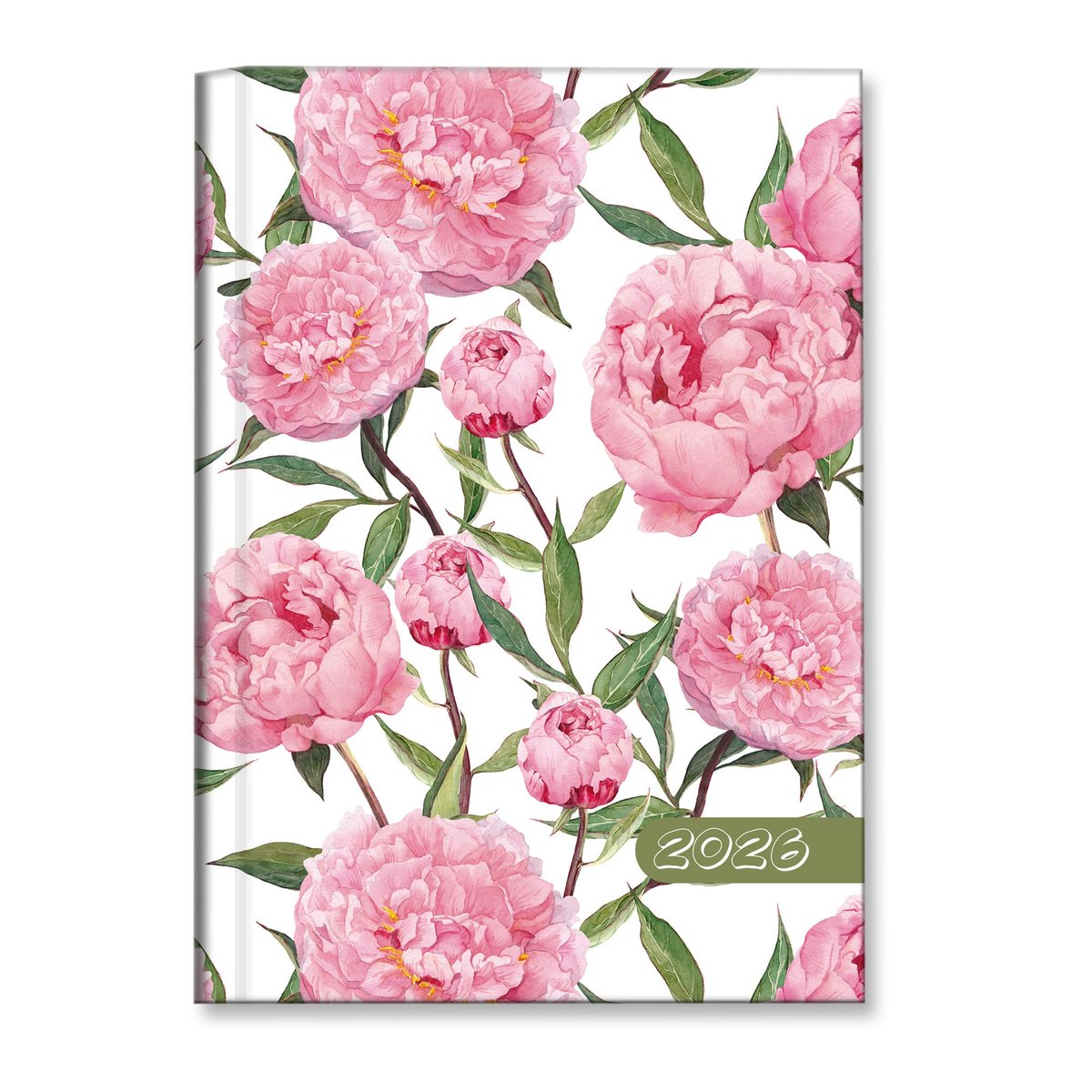 Kalendarz 2026 B6 dzienny sobota niedziela razem Soft Touch PEONIE - EV-COLORS | Sklep EMPIK.COM