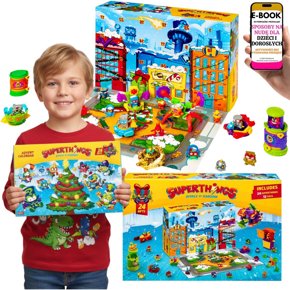 Kalendarz Adwentowy SuperThings Kaboom City • Aż 24 prezenty! • Figurki ...