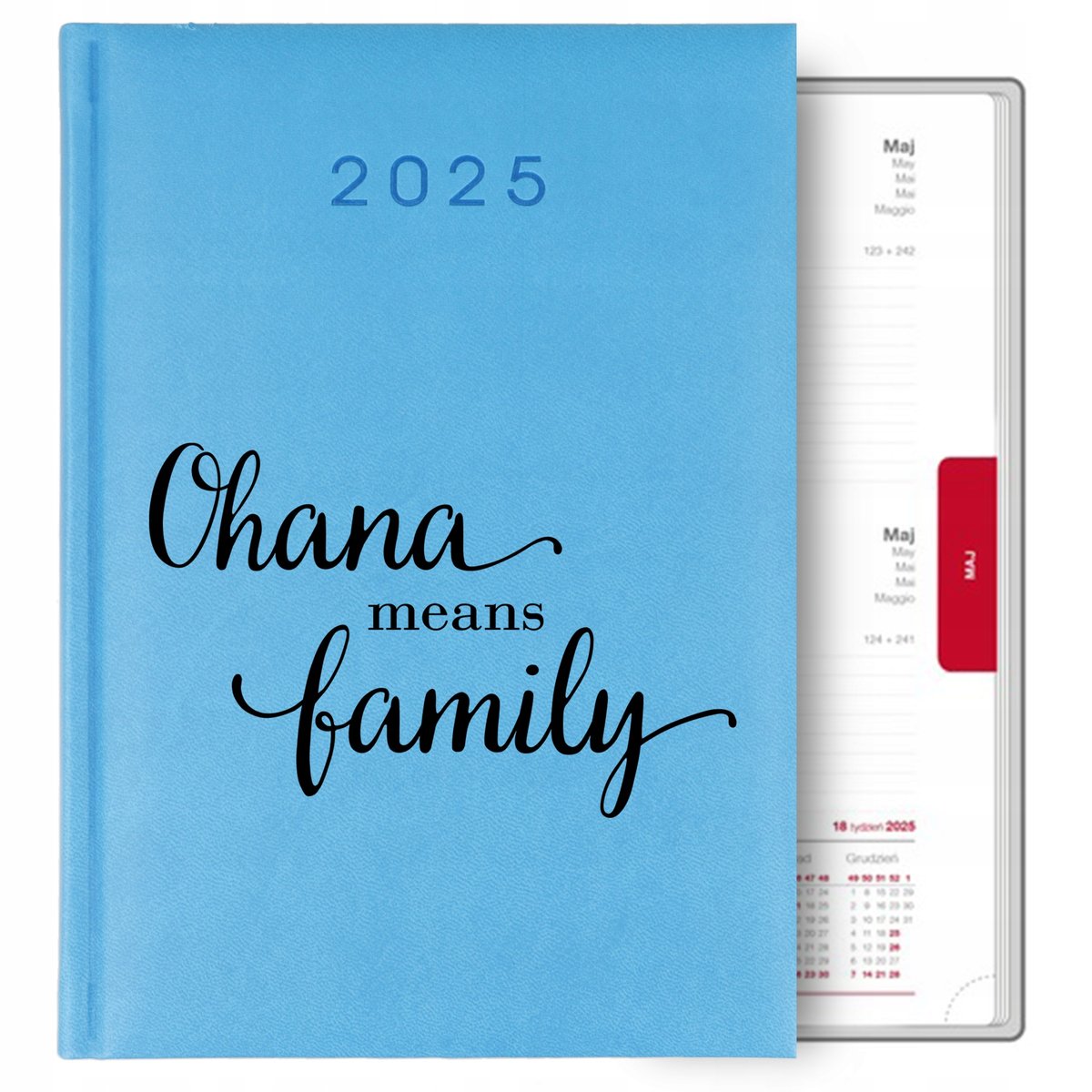 Kalendarz Błękitny A5 2025 Prezent Lilo I Stich Ochana Means Family ...