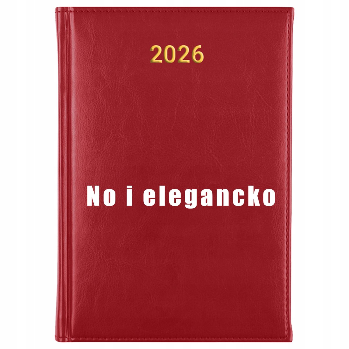 KALENDARZ CZERWONY 2026 A5 PLANER TERMINARZ | PREZENT ZABAWNY ELEGANCKO ...