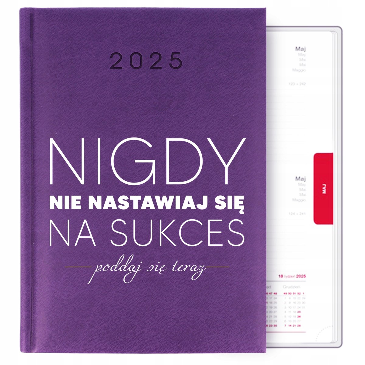 Kalendarz Fioletowy A5 2025 Regres Osobisty Nie Nastawiaj Się Na Sukces ...
