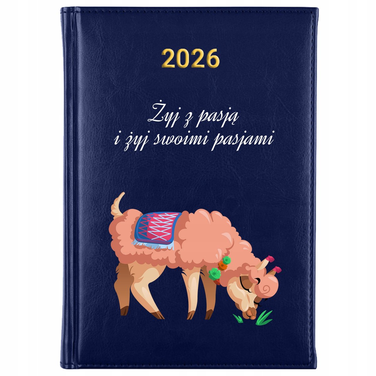 KALENDARZ GRANATOWY 2026 A5 PLANNER TERMINARZ | PREZENT ZABAWNY PASJE ...