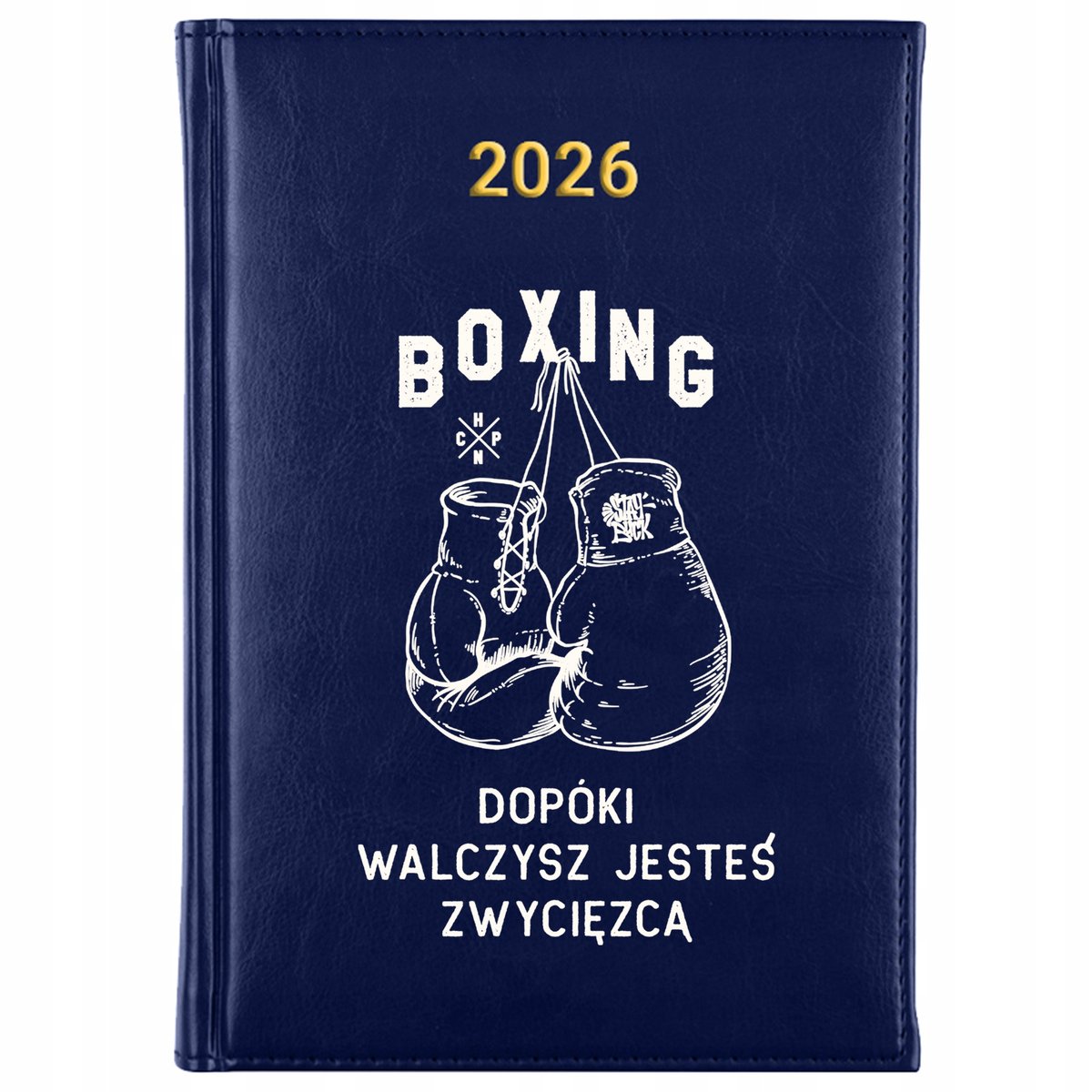 KALENDARZ GRANATOWY 2026 PLANER TERMINARZ | PREZENT DLA BOKSERA BOXING ...