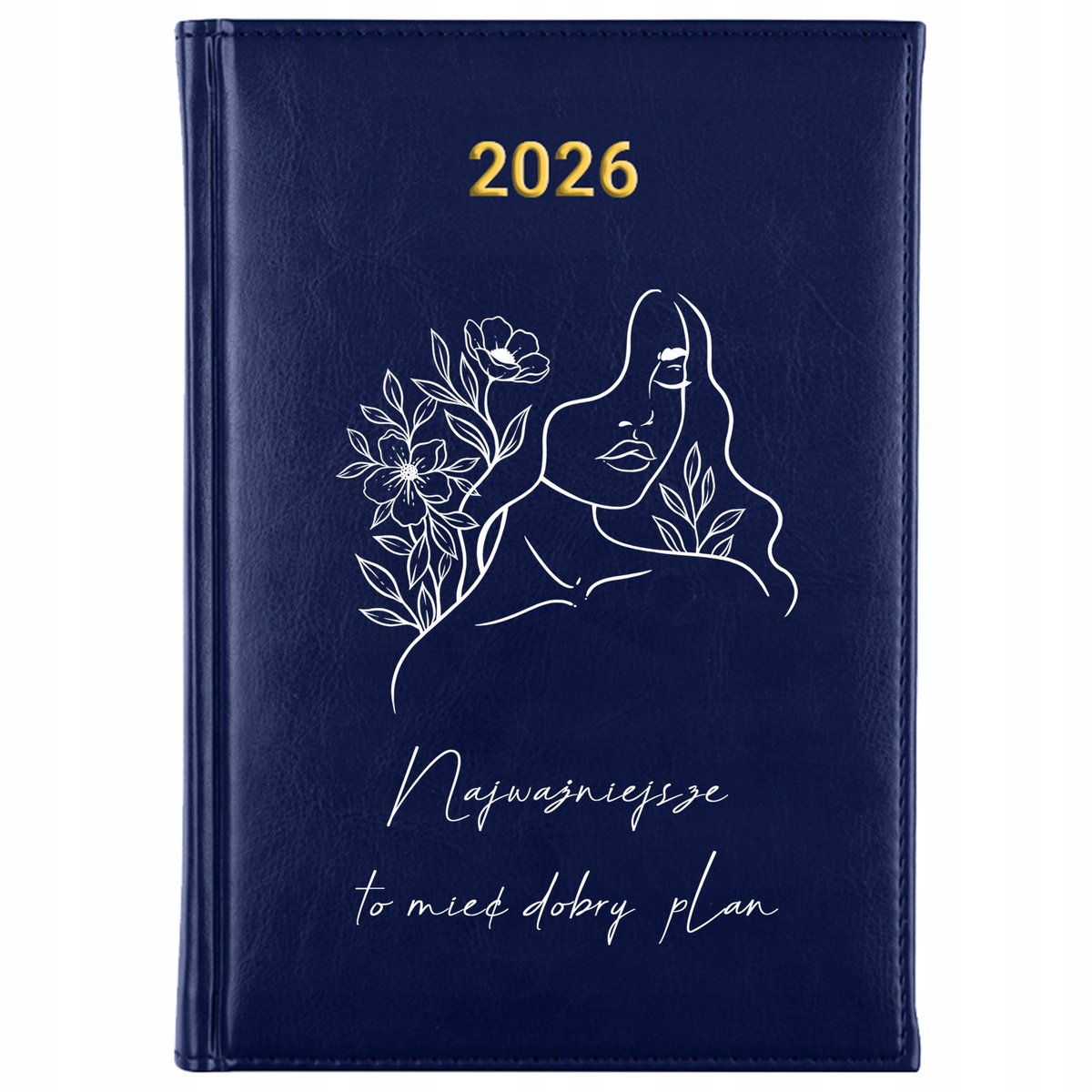 KALENDARZ GRANATOWY 2026 PLANER TERMINARZ | PREZENT MOTYWACJA DOBRY ...