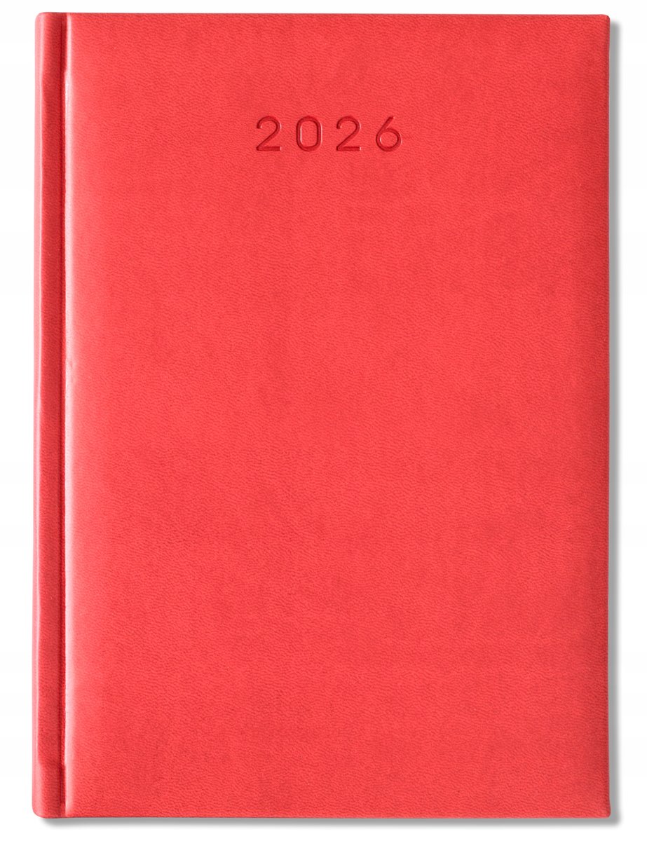Kalendarz Książkowy 2026 Dzienny A4 Czerwony Tury Planer Duży Terminarz - Inna marka | Sklep ...