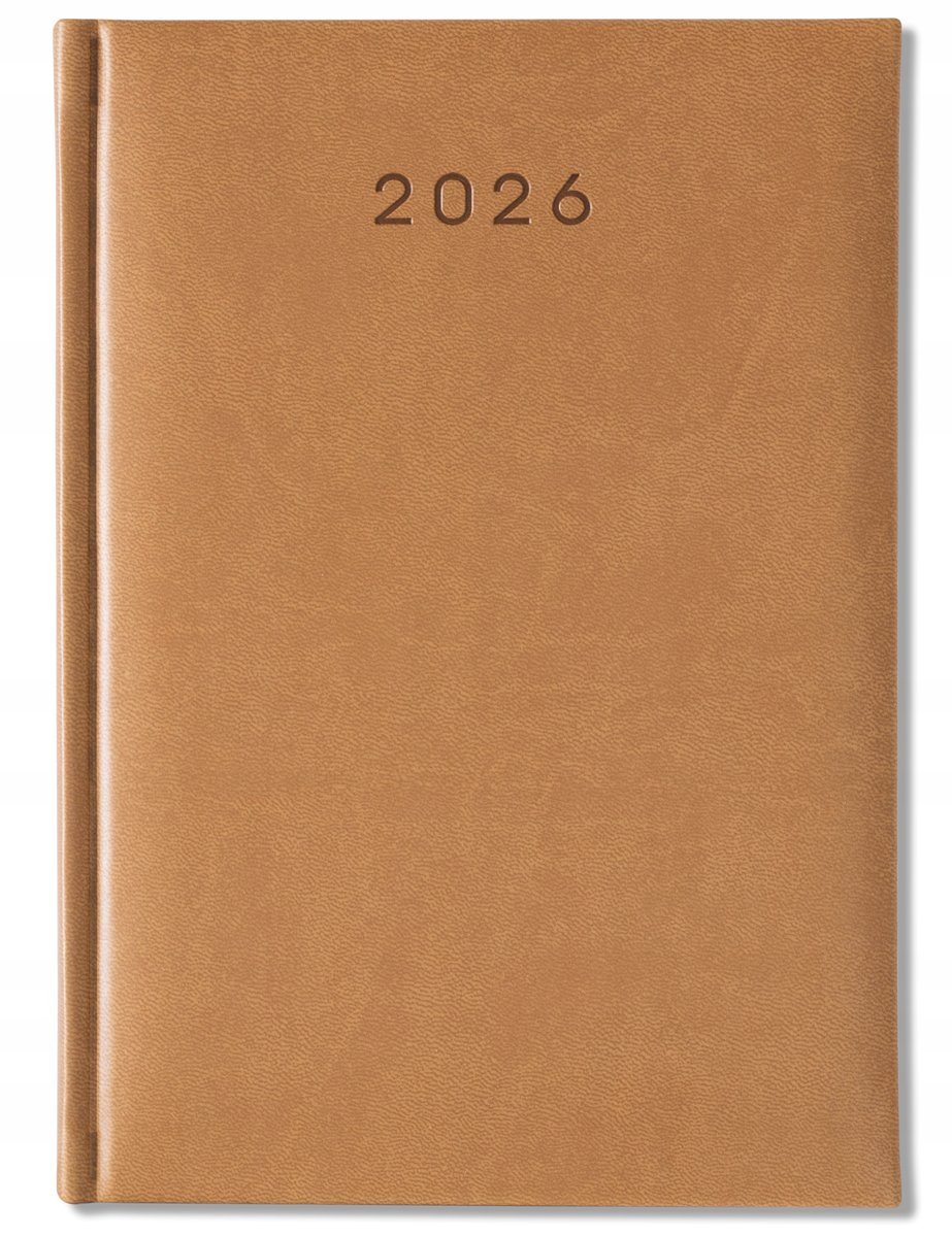 Kalendarz Książkowy 2026 Dzienny A4 Jasny Brąz Tury Planer Duży Terminarz - Inna marka | Sklep ...