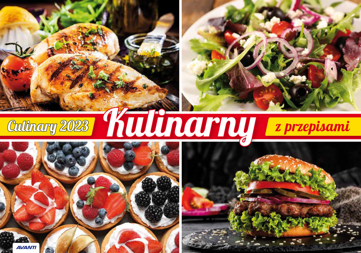 Kalendarz miesięczny, 2023, Kulinarny z Przepisami - avanti | Sklep EMPIK.COM