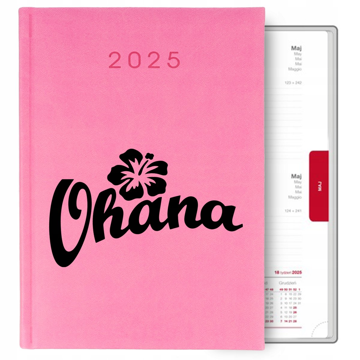 Kalendarz Różowy Terminarz A5 2025 Prezent Motyw Lilo I Stich Ochana ...