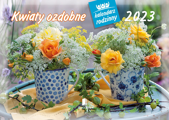 Kalendarz ścienny 2023, Kwiaty ozdobne - Lucrum | Sklep EMPIK.COM