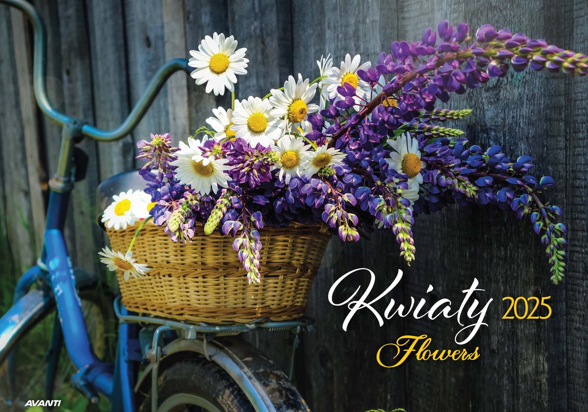 Kalendarz ścienny, Ka-8 Kwiaty Kalendarium Miesięczne - Avanti | Sklep EMPIK.COM