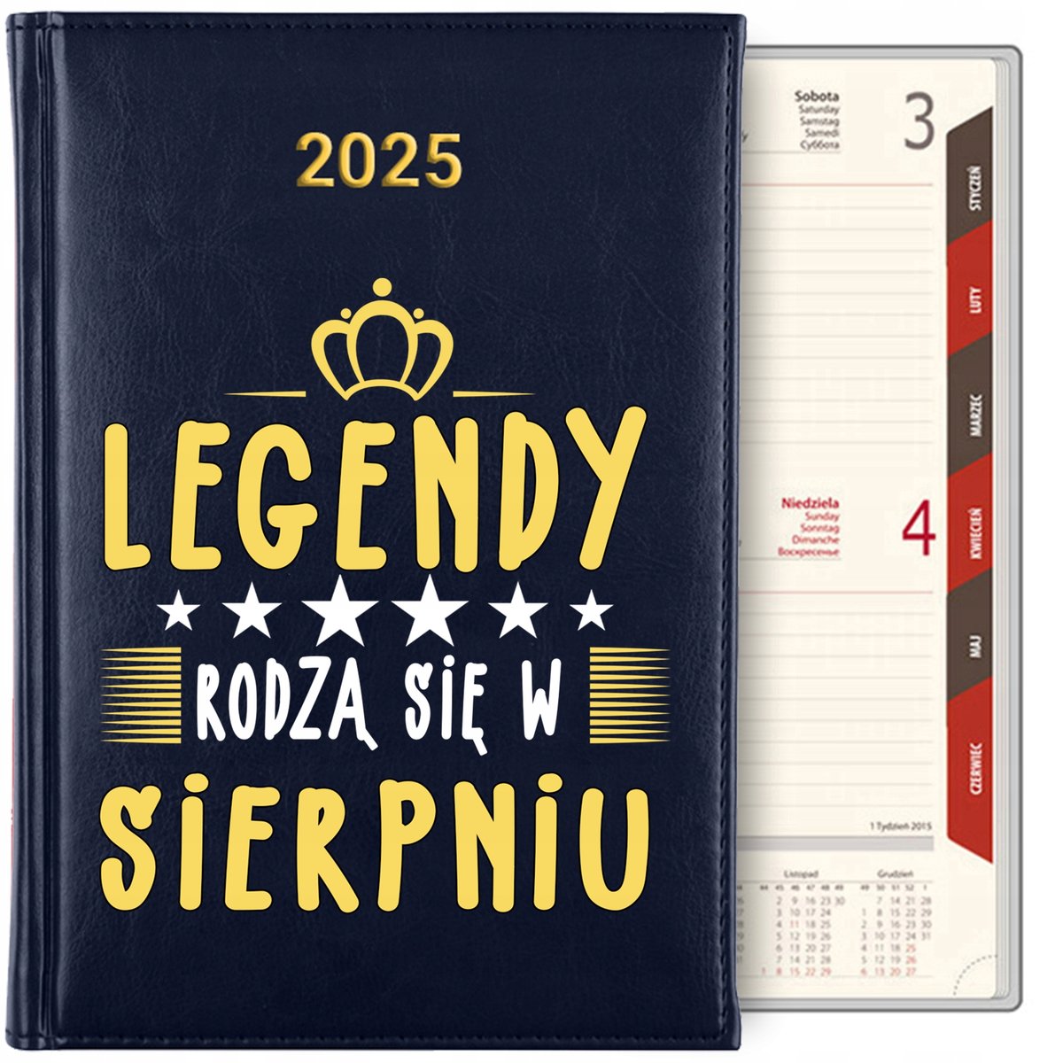 Kalendarz Terminarz Planer Dzienny A5 2025 Legendy Rodzą Się W Sierpniu Wz - Inna marka | Sklep ...