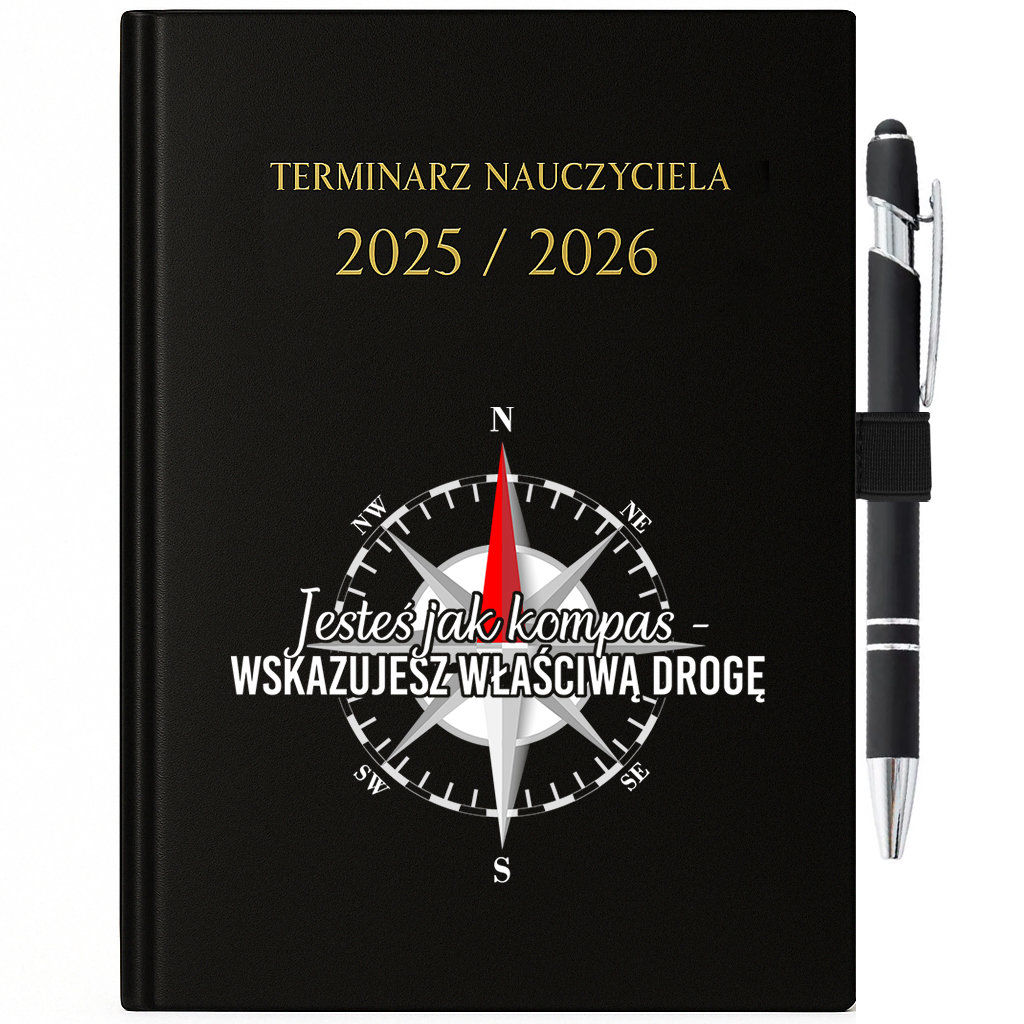 Kalendarz Uchwyt Długopis 25\26 JETEŚ JAK KOMPAS Terminarz Dla ...