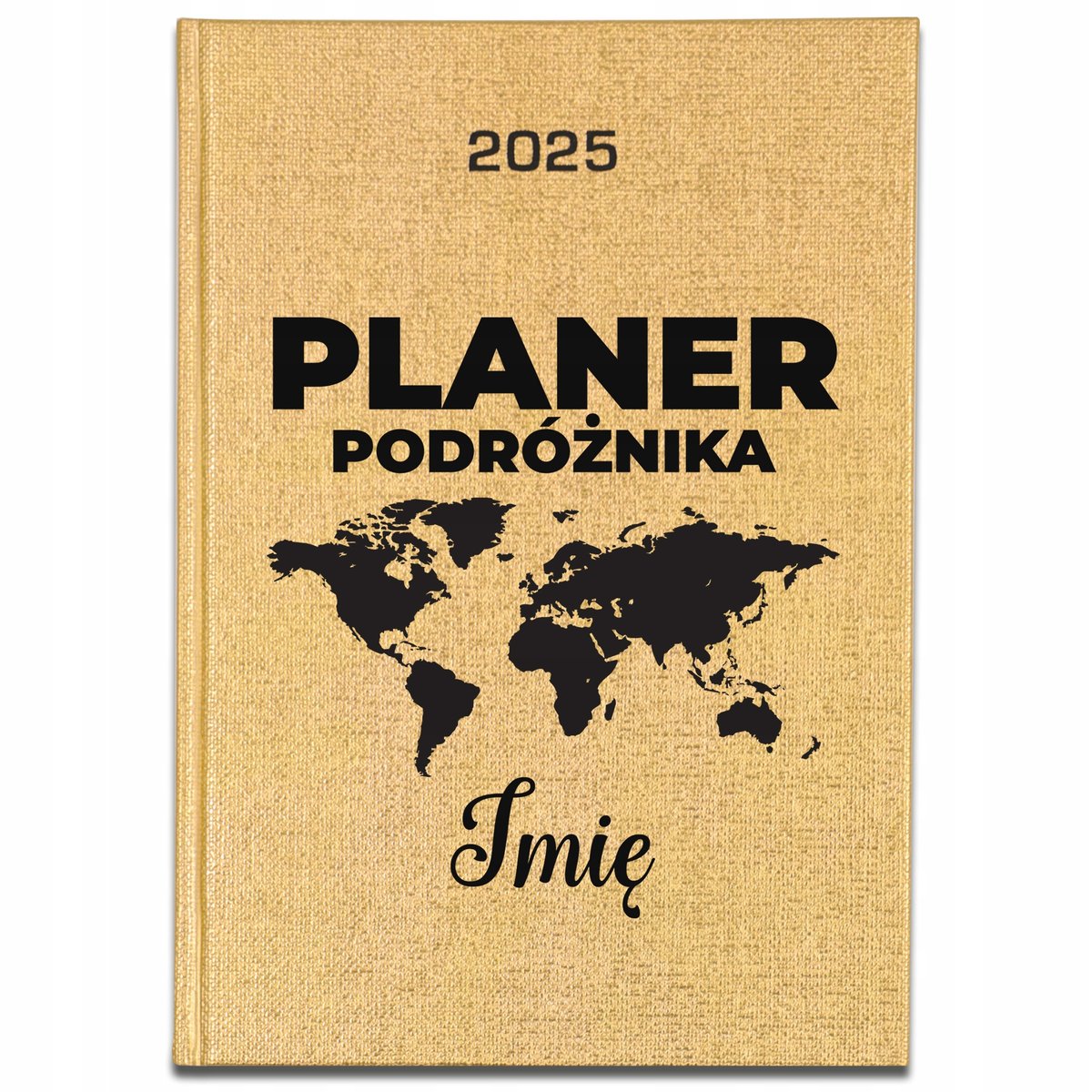 KALENDARZ ZŁOTY B5 2025 Książkowy Na Prezent PLANER PODRÓŻNIKA IMIĘ Wzory - Inna marka | Sklep ...