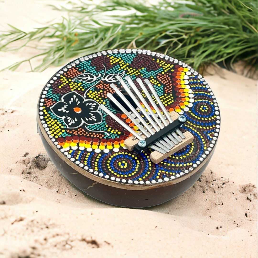 Kalimba Karimba Etniczny Instrument Z Kokosa 7 Tonowa Kokos Indonezja ...