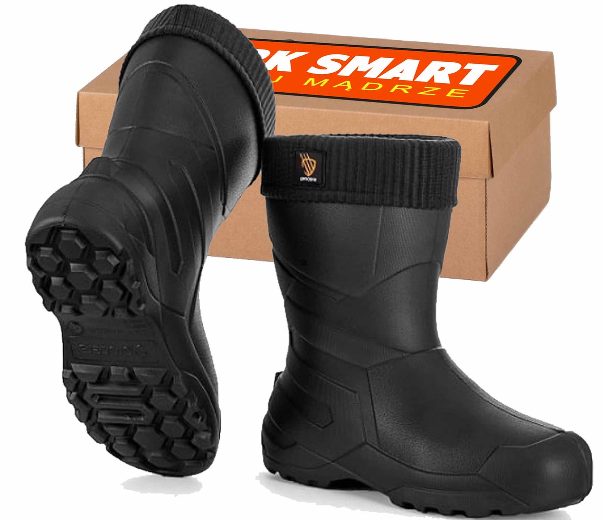 Kalossze lekkie piankowe z wyjmowanym wkładem wodoszczelne MĘSKIE EVA ...