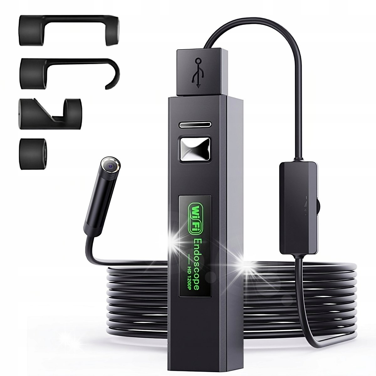 KAMERA ENDOSKOPOWA INSPEKCYJNA WARSZTATOWA TELEFON PC 3w1 ANDROID iOS Wi-Fi - Inna marka | Sklep ...