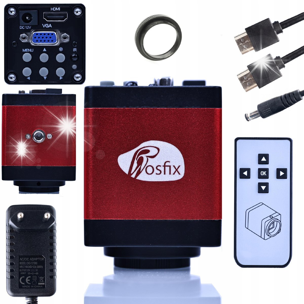 KAMERA MIKROSKOPOWA DO MIKROSKOPU ROSFIX DRACO RED PRO HDMI VGA FULLHD - Inna marka | Sklep ...