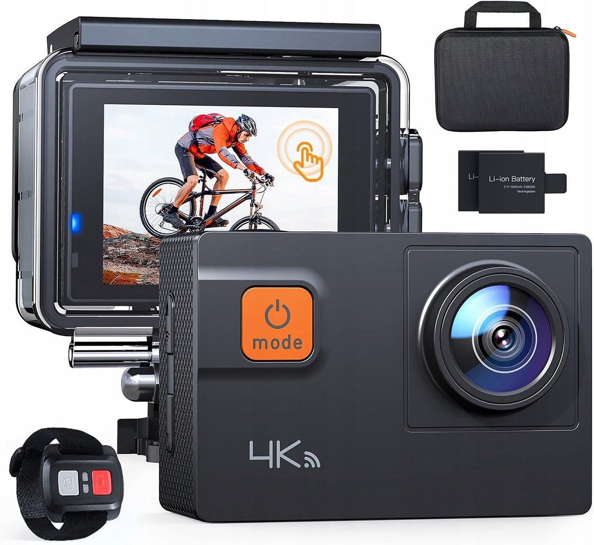 Kamera Sportowa Apeman A87 4k Ultra 20mp Wifi Wodoodporność 40m 60fps ...