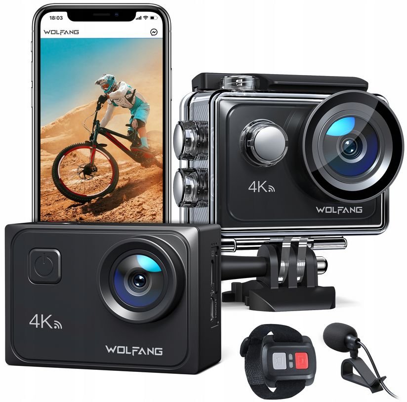 Kamera Sportowa Victure Ac920 4k 60fps 24mpx Wifi Wodoodporna 40m Eis ...