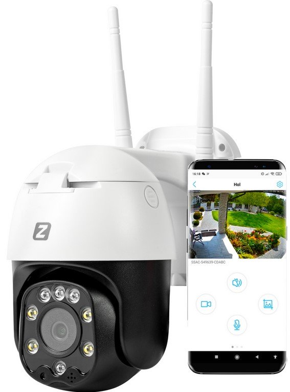 Kamera zewnętrzna, IP Zintronic P5 Light,WIFI 3X ZOOM 5MPx 2K ...