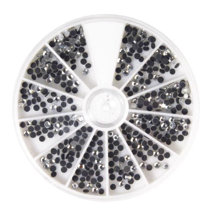 Kamienie strass Hotfix, 3mm ø, kryształ górski, pudełko 420 szt ...
